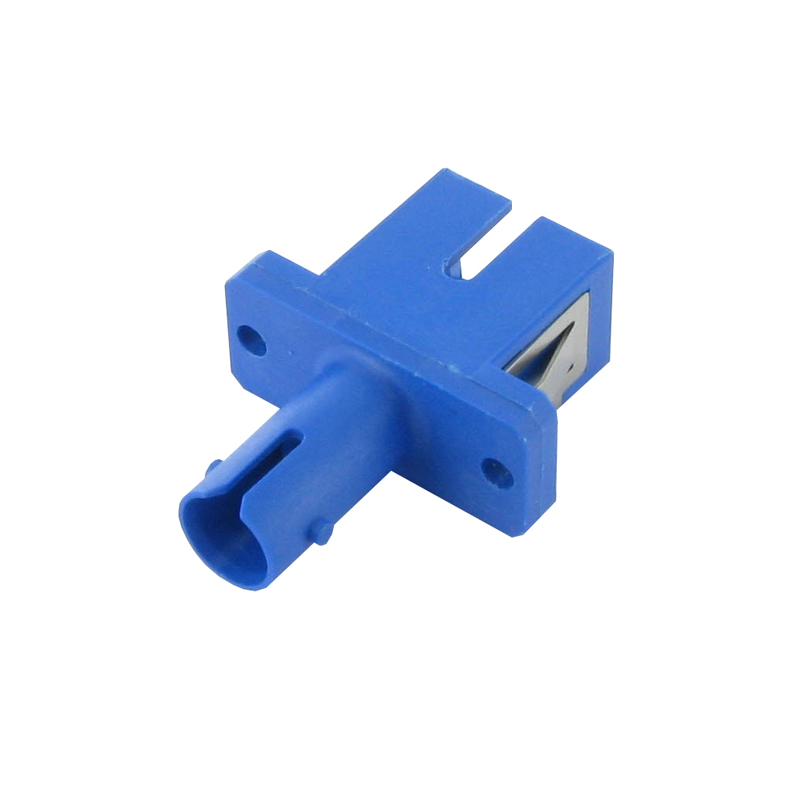 ST SC Singlemode Simplex Hybrid Adapter Blue