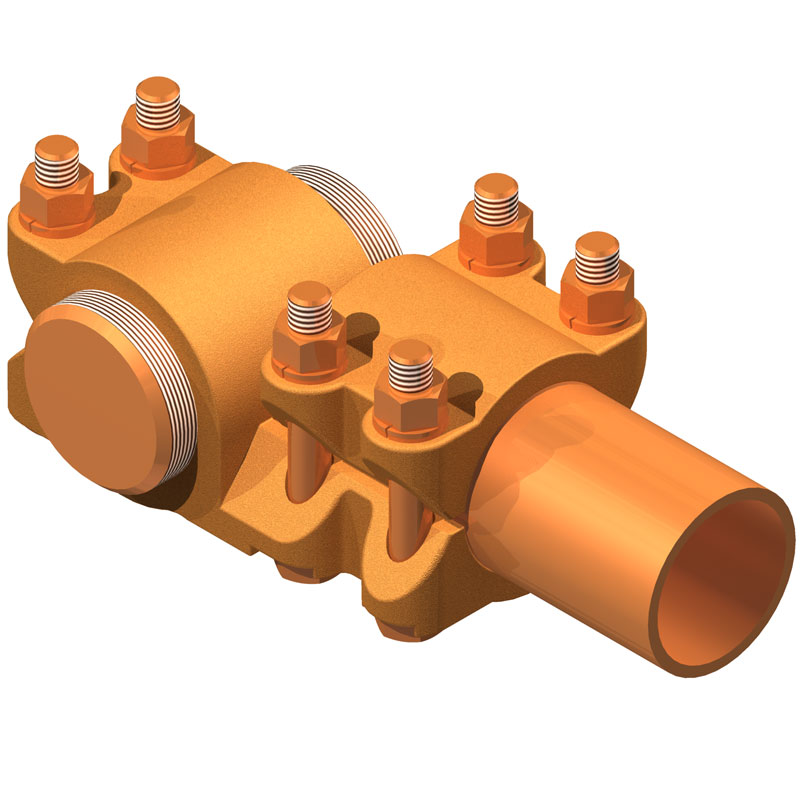 230 kV Bronze Bolted Stud to Bus Pipe