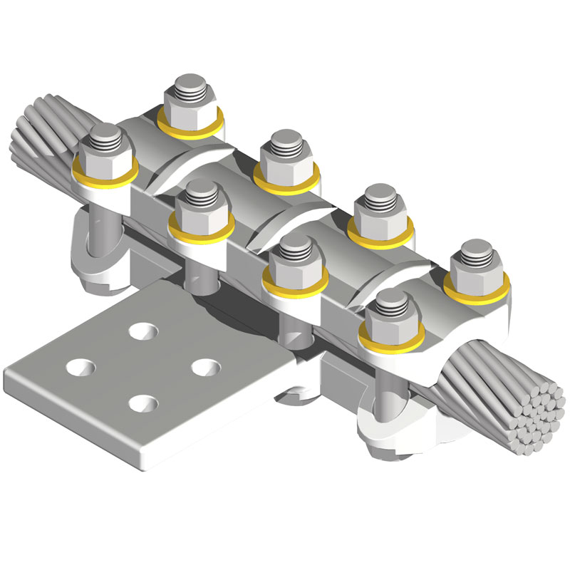 230 kV Aluminum Bolted Cable Tee Terminal Connector