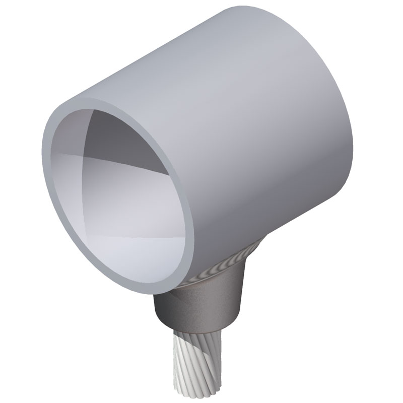 500 kV Aluminum Welded Bus Pipe to Cable Tee Connectors