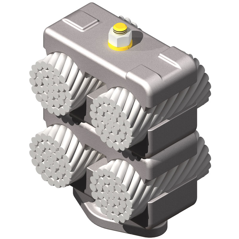 230 kV Aluminum Bolted Cable Bus Support