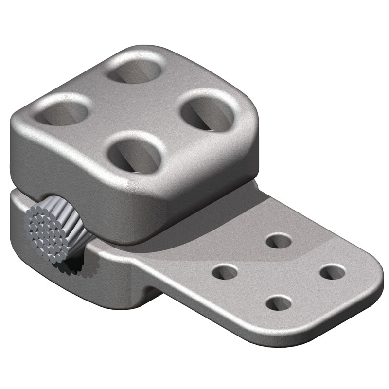 500 kV Aluminum Bolted Cable Terminal Tee Tap