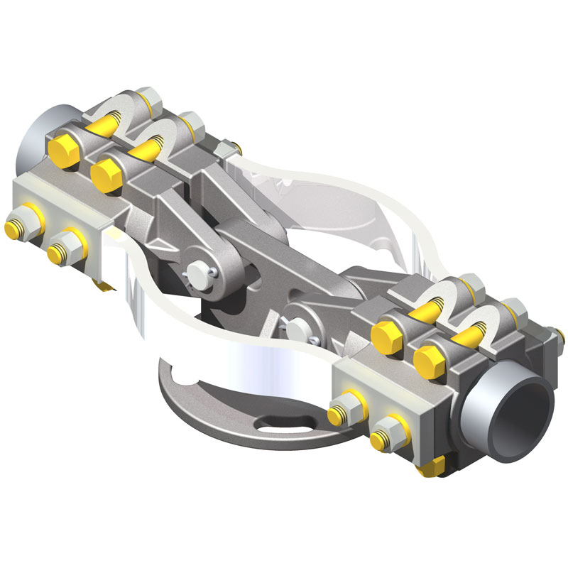 230 kV Aluminum Bolted Expansion Bus Pipe Support