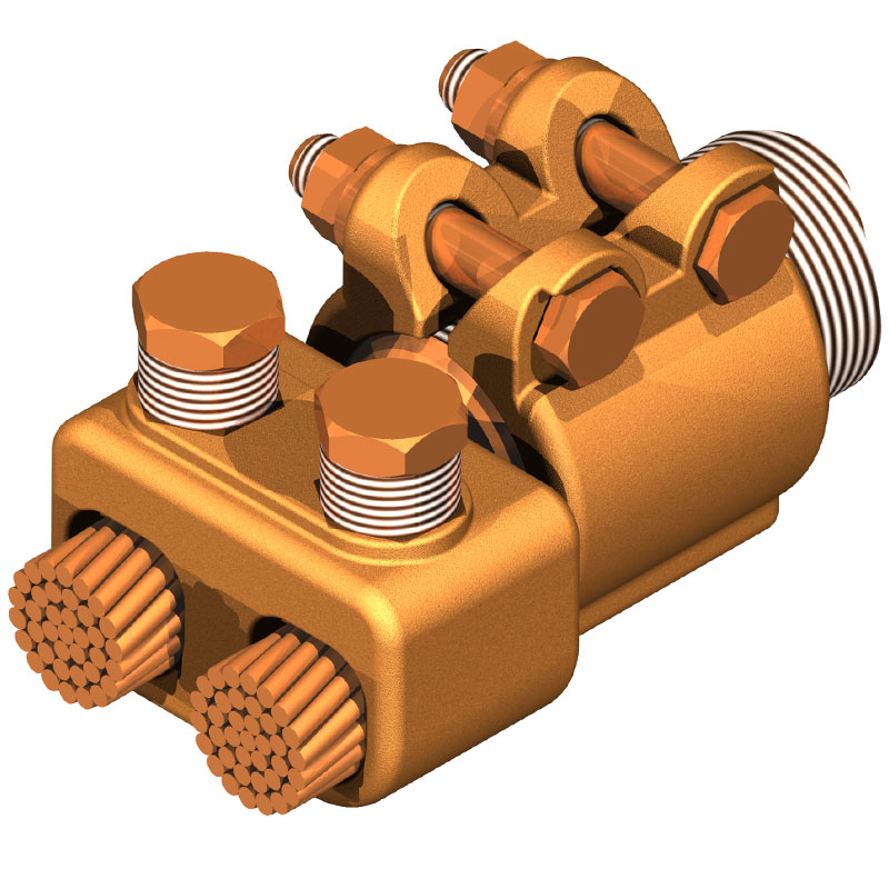 230 kV Bronze Bolted Stud to Cable Connectors