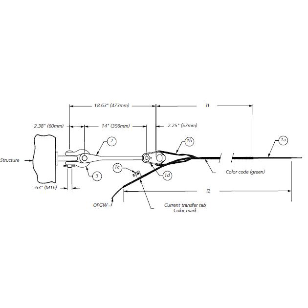Formed Wire Dead End for OPGW Cable